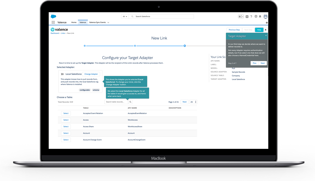Valence - Salesforce Integration
